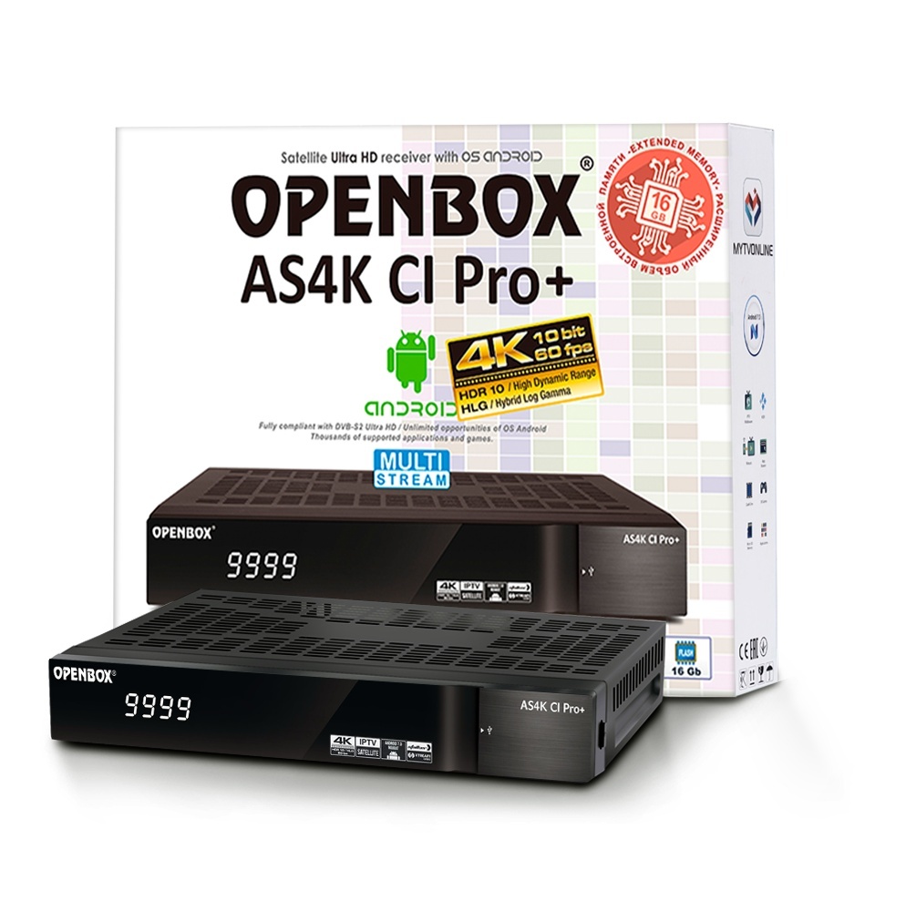 Спутниковый ресивер Openbox AS4K CI Pro+